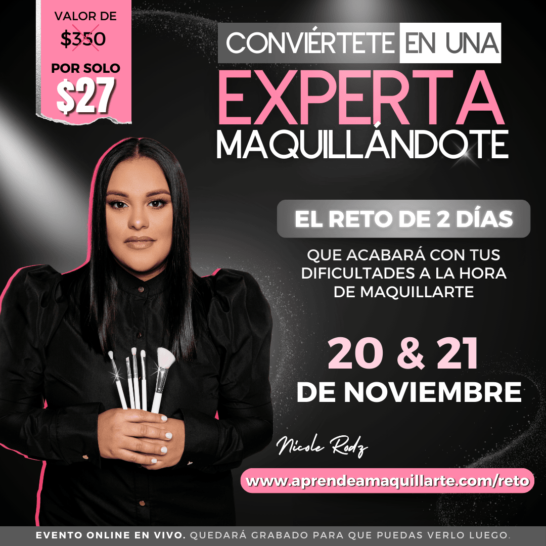 RETO: Conviértete en una experta maquillándote